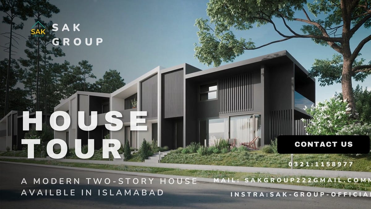 SAK Group Modern two story home available in Islamabad 🏡 SAK Group Pakistan’s best realestate or ...