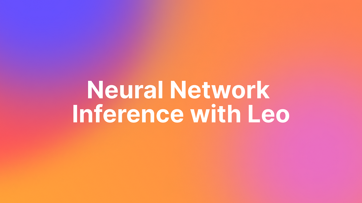 Neural Network Inference with Leo | by Neiro | May, 2023 | Medium