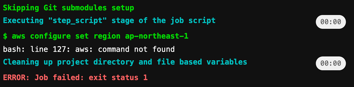 AWS command not found-Git CI pipeline Fails-Fixed! | Medium