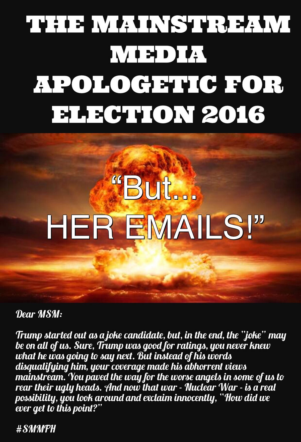 DEAR MAINSTREAM MEDIA A Thought 🤔 by J.J. Manring | by ️ John J Manring ...