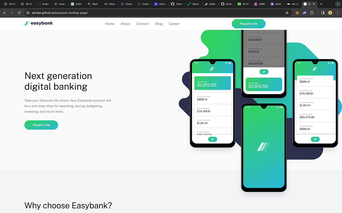 Exploring JavaScript: Building a Responsive Bank Landing Page from Scratch — Week 2 | by Samuel ...
