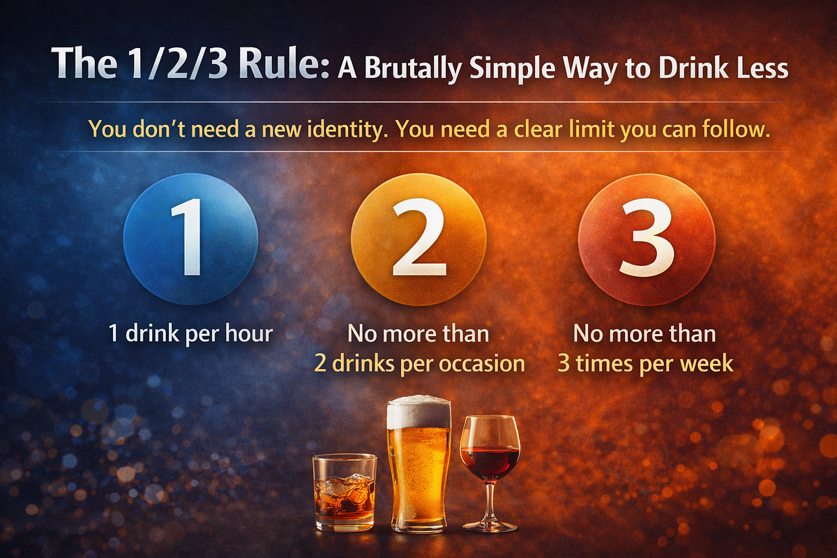 The 1/2/3 Rule: A Brutally Simple Way to Drink Less | by John Makohen ...