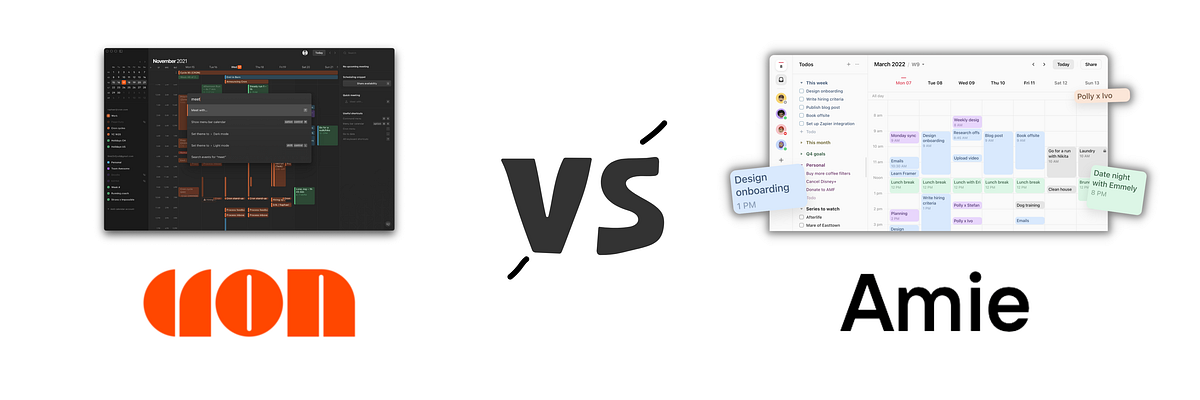 RIP: Cron vs Amie Calendar. The battle of the calendar apps comes… | by Francesco D'Alessio | Medium