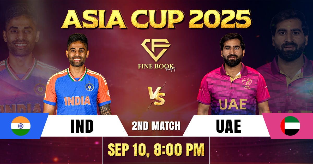 IND vs UAE: Match Prediction for the 2nd Clash of Asia Cup 2025 | by ...