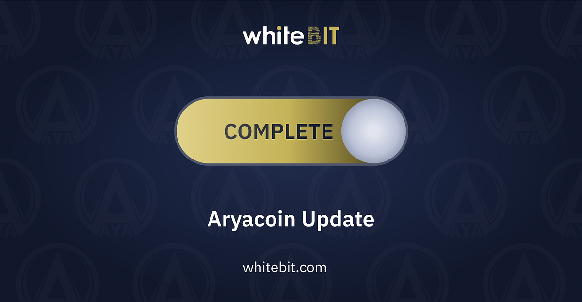 Aryacoin is back!. Dear users! | by WhiteBIT | WhiteBIT | Medium