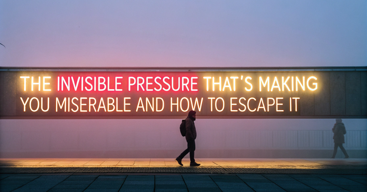 The ‘Invisible Pressure’ That’s Making You Miserable — and How to ...