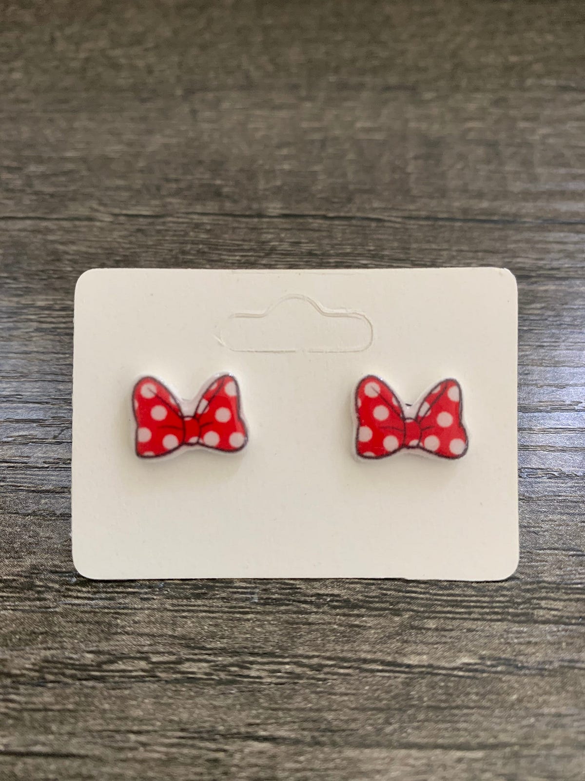 Minnie Mouse Bow Earrings/Disney Earrings/Mickey Earrings/Disney Trip ...