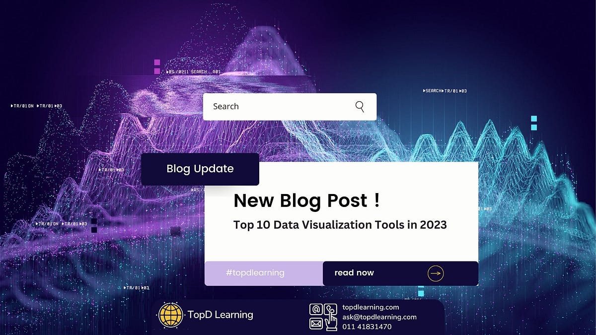 Top 10 Data Visualization Tools in 2023 | by TopD Alliance | Medium