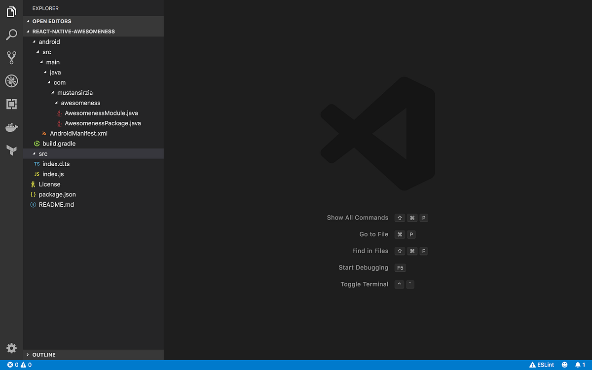 What a React Native library with native Android code looks like. | by ...