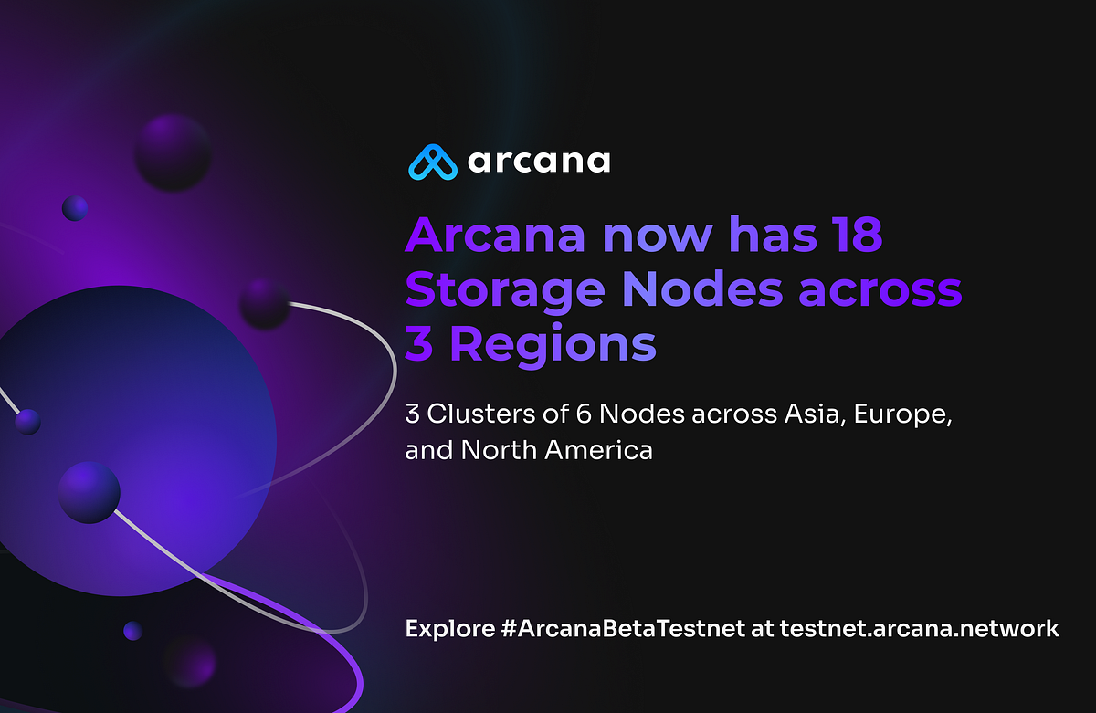 Arcana Network Now has 18 Storage Nodes Deployed Across North America, Europe & Asia | by Arcana ...