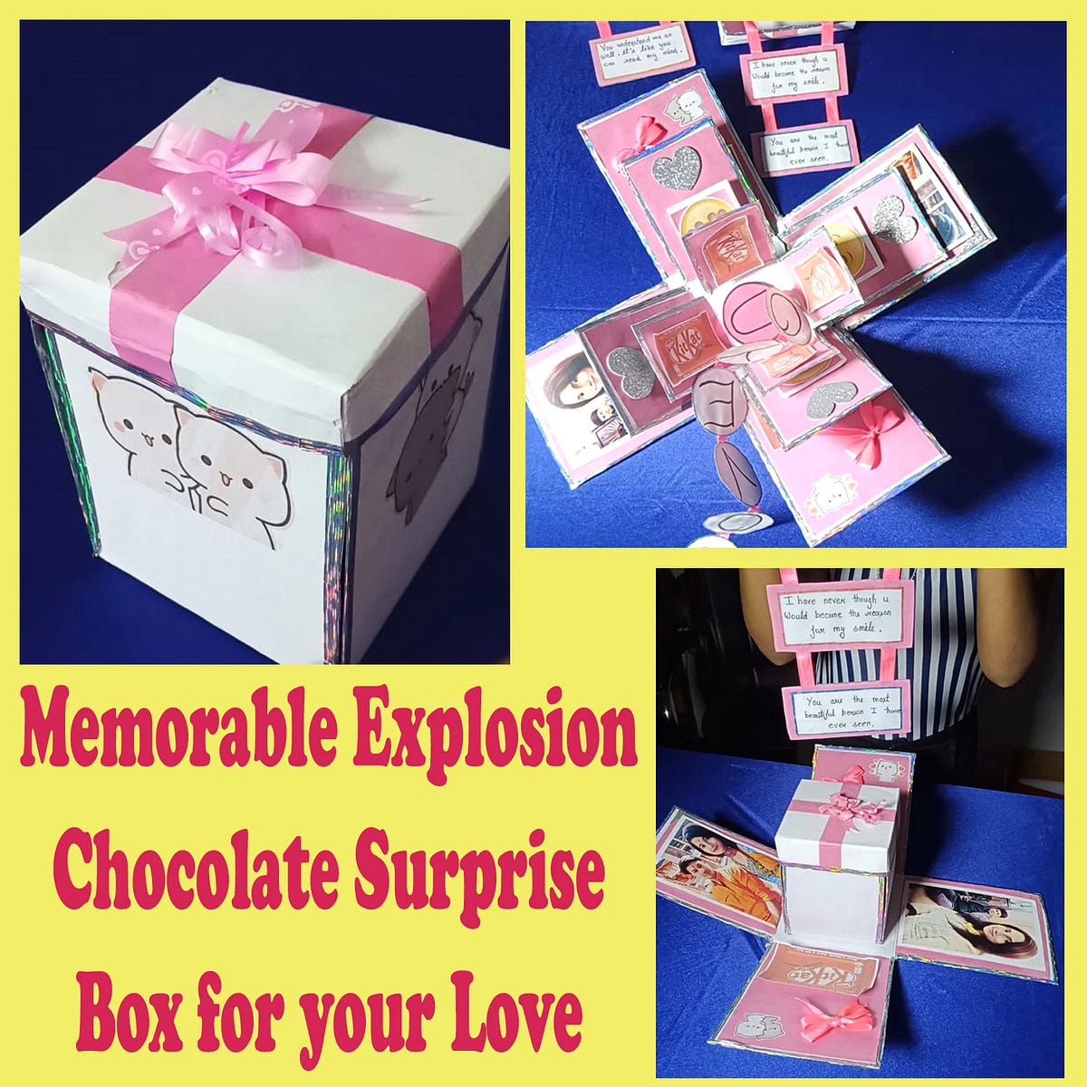 Memorable Explosion Chocolate Surprise Box for your Love - Events ...