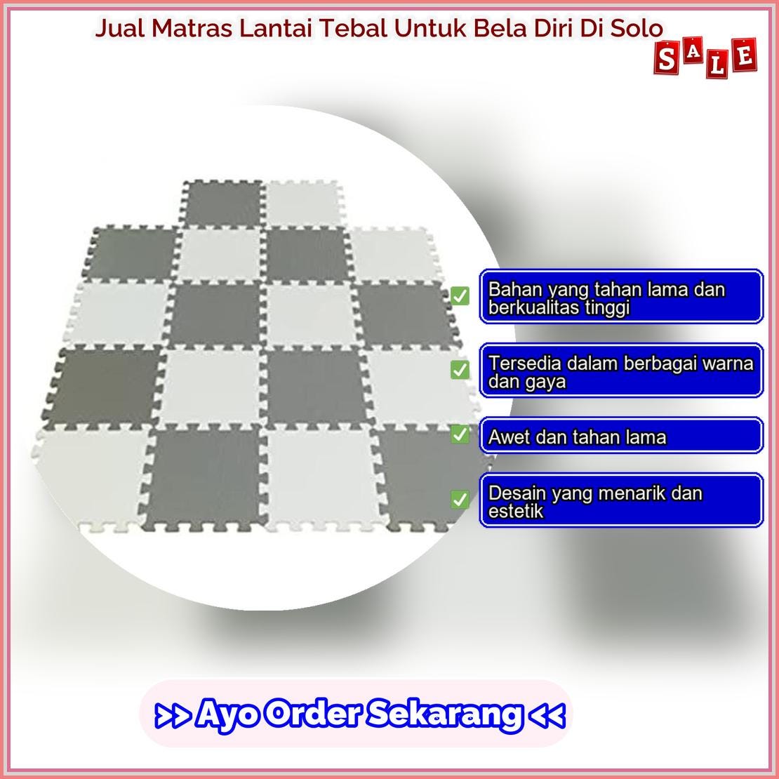 Jual Matras Lantai Tebal Untuk Bela Diri Di Solo - Tatami Matras - Medium