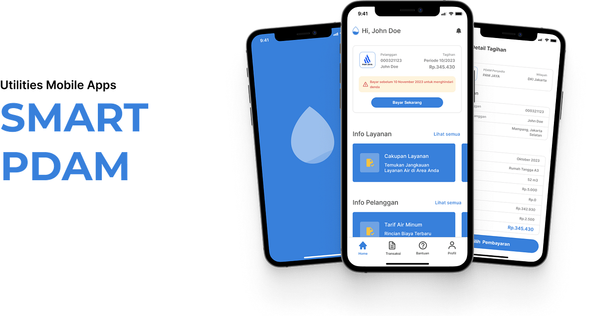Studi Kasus UI/UX: Aplikasi Mobile untuk Layanan Pembayaran PDAM | by ...