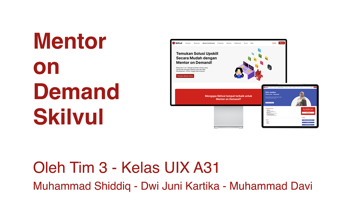 UI/UX Challenge Skilvul: Mentor on Demand | by Muhammad Davi | Medium