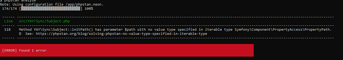 phpstan complains: PropertyPath (from symfony) does not specify iterable type - Philipp Scheit ...