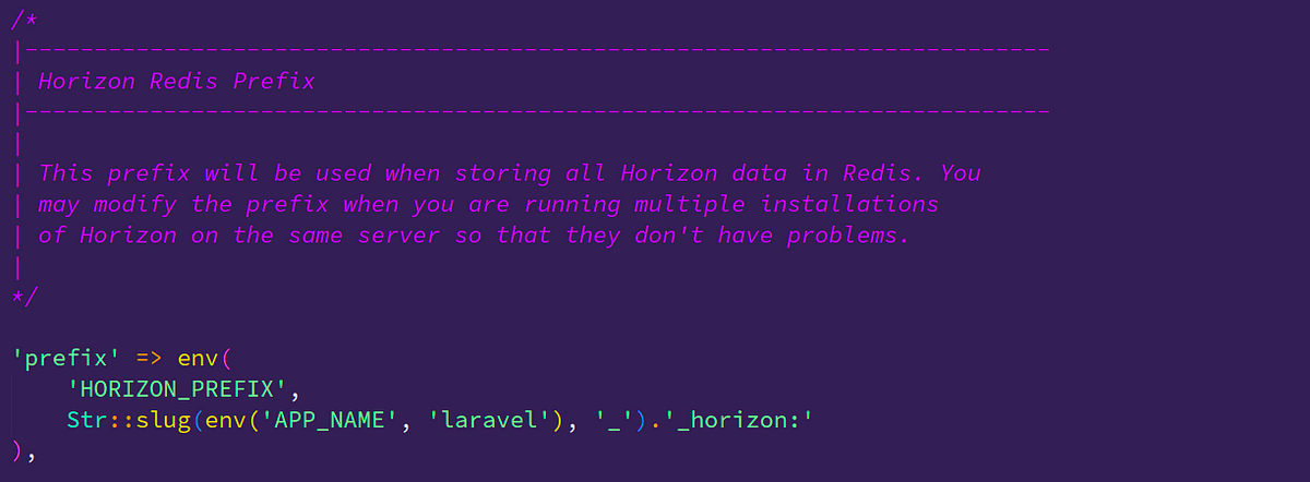 Using HORIZON_PREFIX in your laravel projects | by Jeremiah John Boateng | Medium