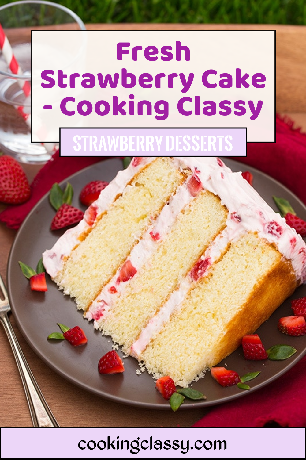 Ingredients The only Fresh Strawberry Cake recipe you’ll ever need! A ...