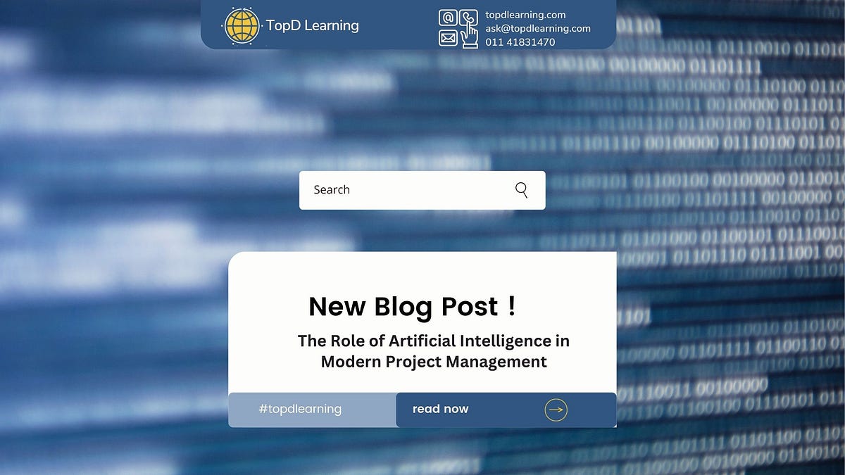 The Role of Artificial Intelligence in Modern Project Management | by ...
