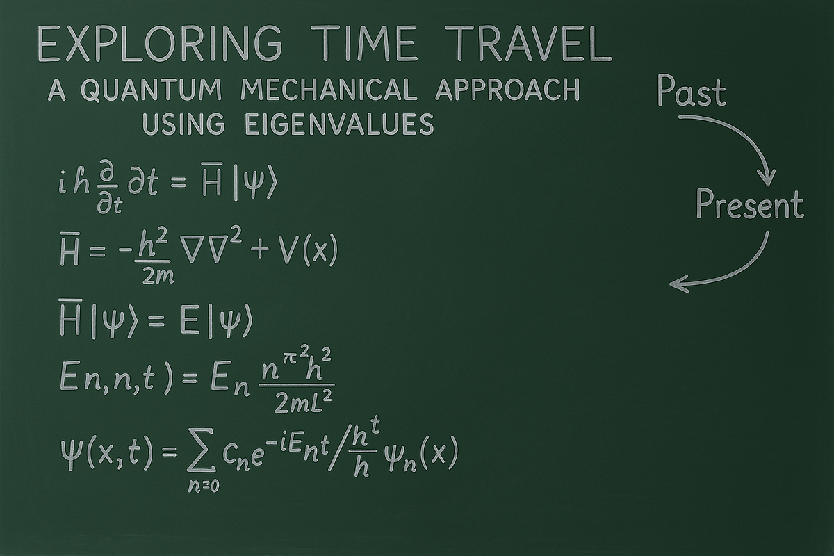 Exploring Time Travel: A Quantum Mechanical Approach Using Eigenvalues ...