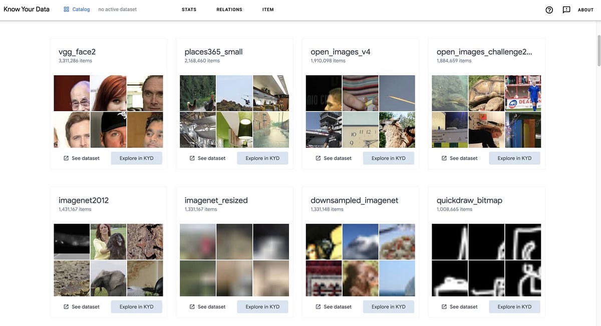Know Your Data: a new tool to explore datasets | by People + AI ...