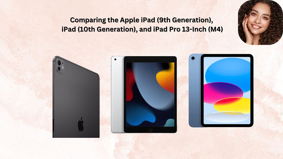 Comparing the Apple iPad (9th Generation), iPad (10th Generation), and ...