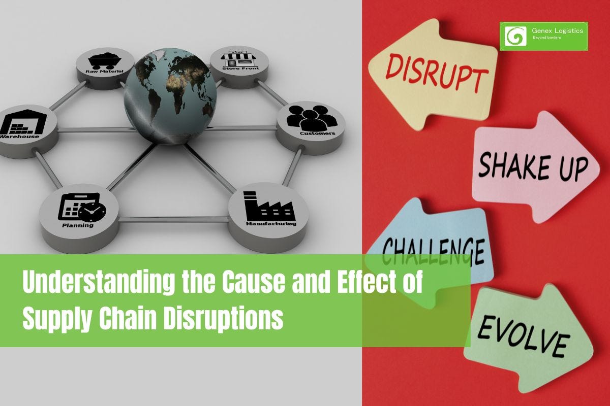 Understanding the Cause and Effect of Supply Chain Disruptions | by Genex Logistics | Medium
