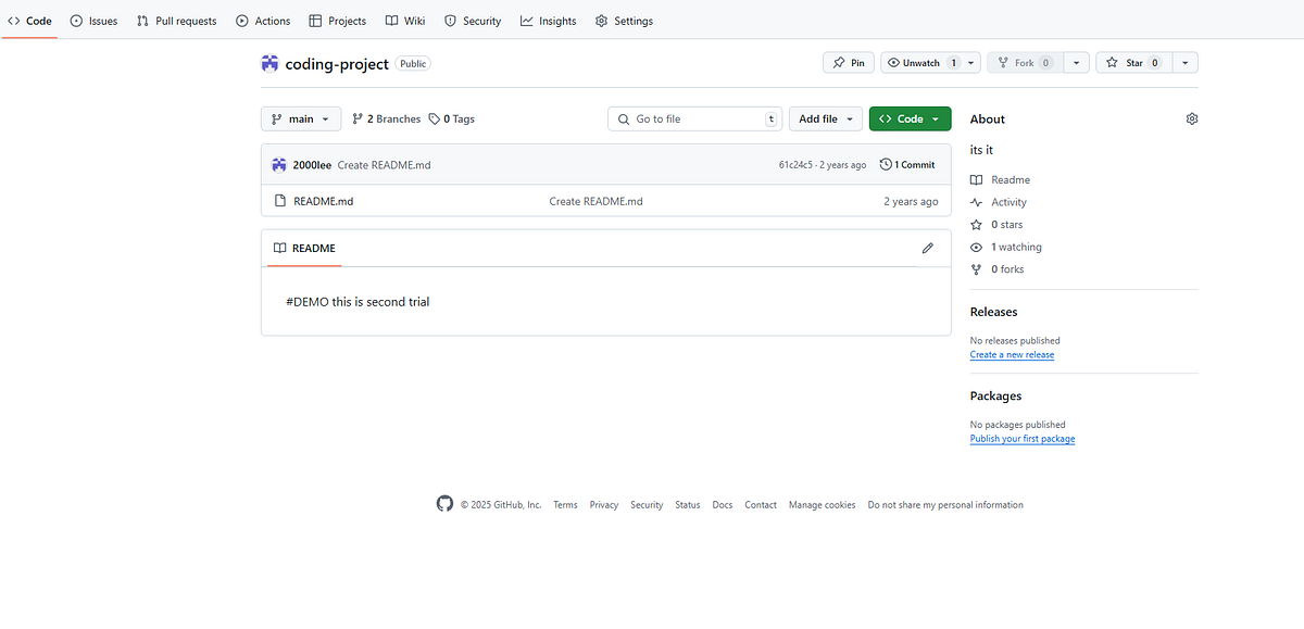 GITHUB BEGINNER GUIDE FOR PUSHING CODE. | by Nthlee | Apr, 2025 | Medium