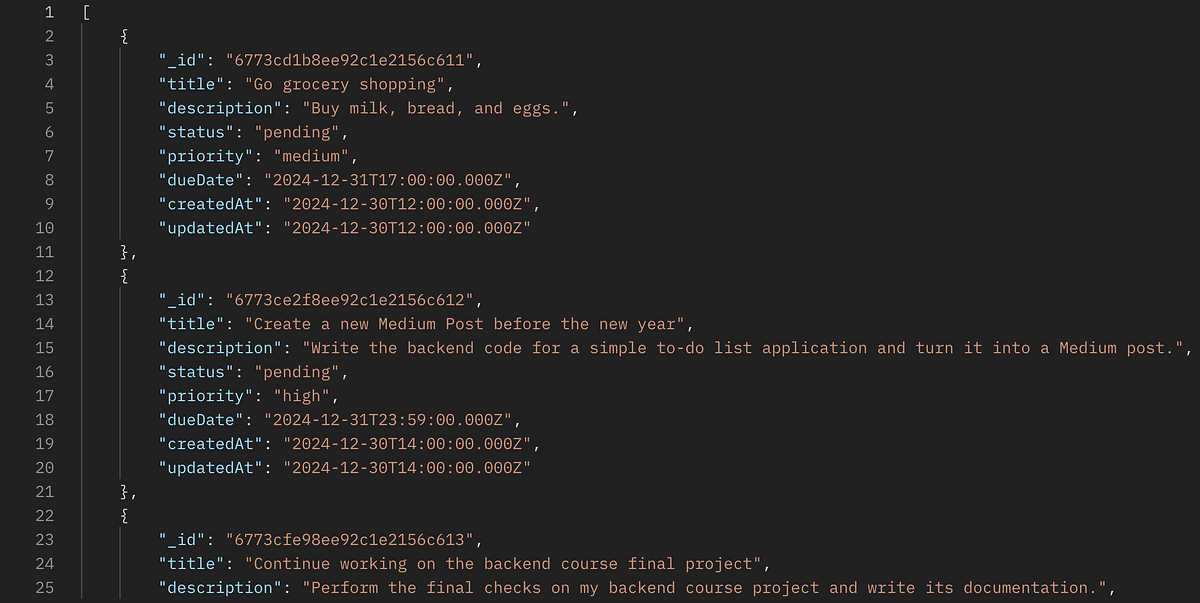 Master the Basics: Building a To-Do List API with MongoDB and Node.js | by Ezgi Senyurt | Dec ...