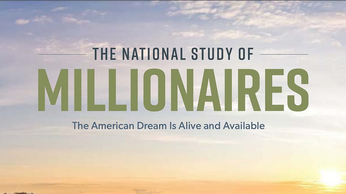 Learnings for the Largest Millionaire Study Ever | by Joseph Mavericks ...