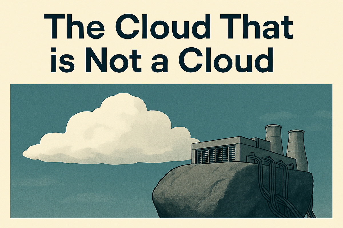 The Cloud That is Not a Cloud. The myth of weightless data and the ...