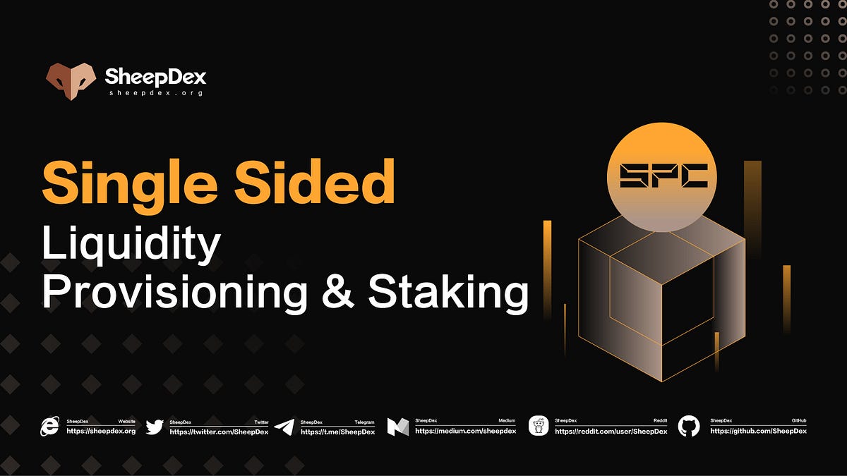Introduction to Single Sided Liquidity Provisioning & Staking | by ...