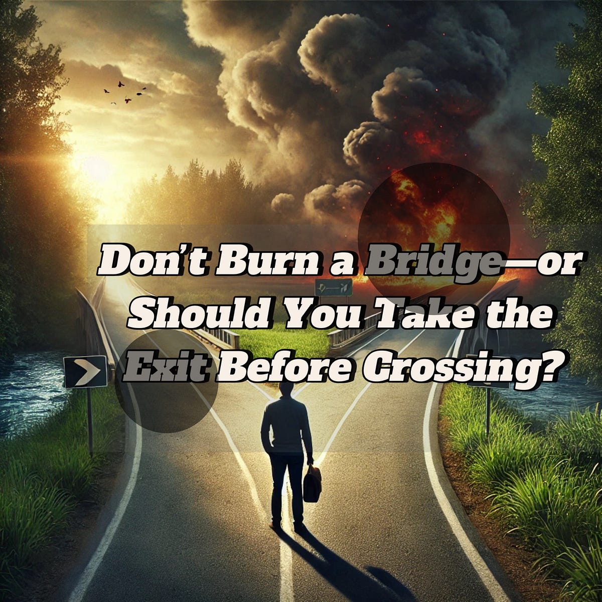 Don’t Burn a Bridge — or Should You Take the Exit Before Crossing? | by ...