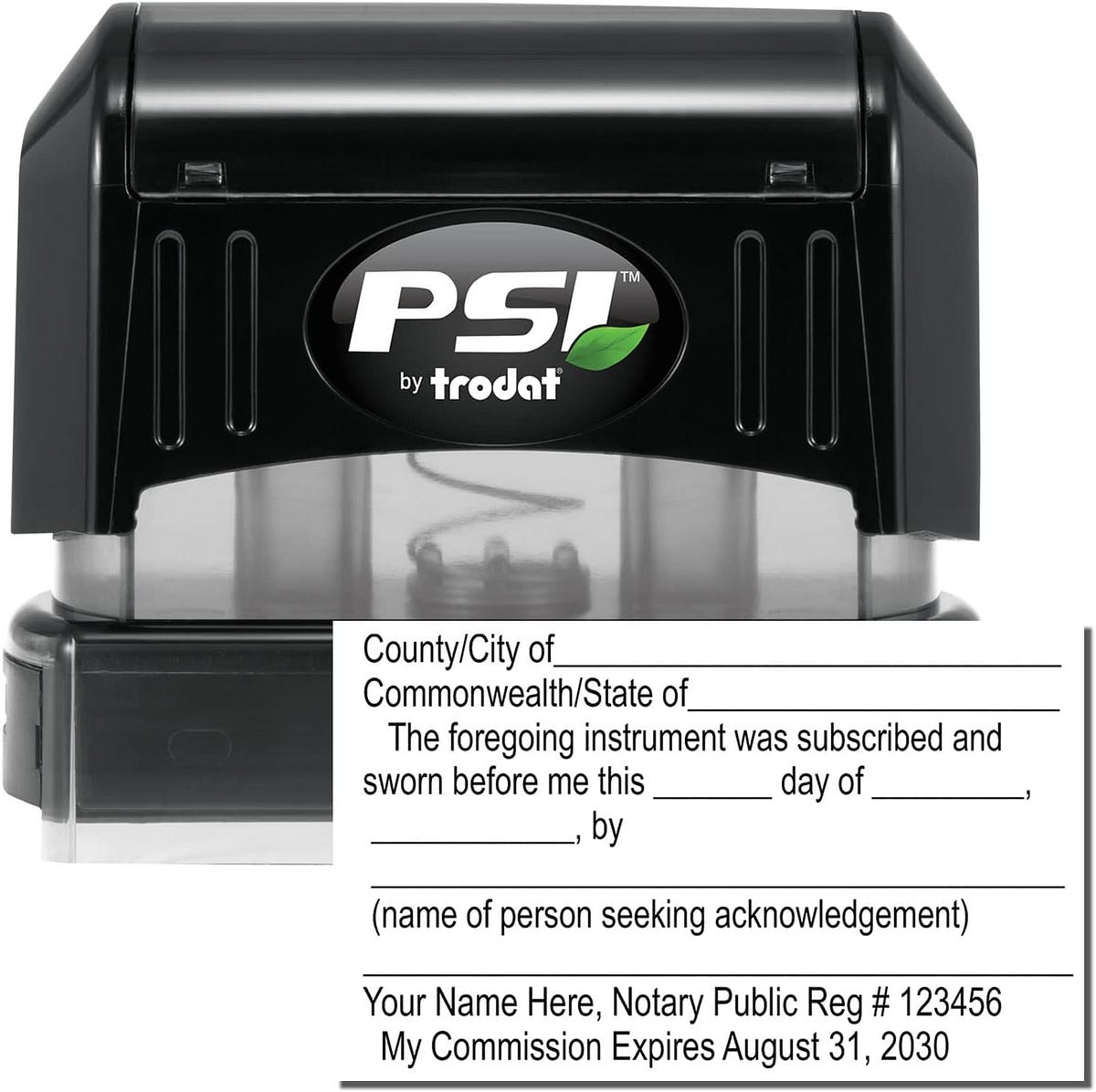 Enhance Your Notary Efficiency with the Personalized PSI Pre-Inked ...