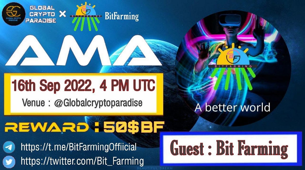 AMA Recap: GLOBAL CRYPTO PARADISE X BITFARMING | by Global Crypto ...