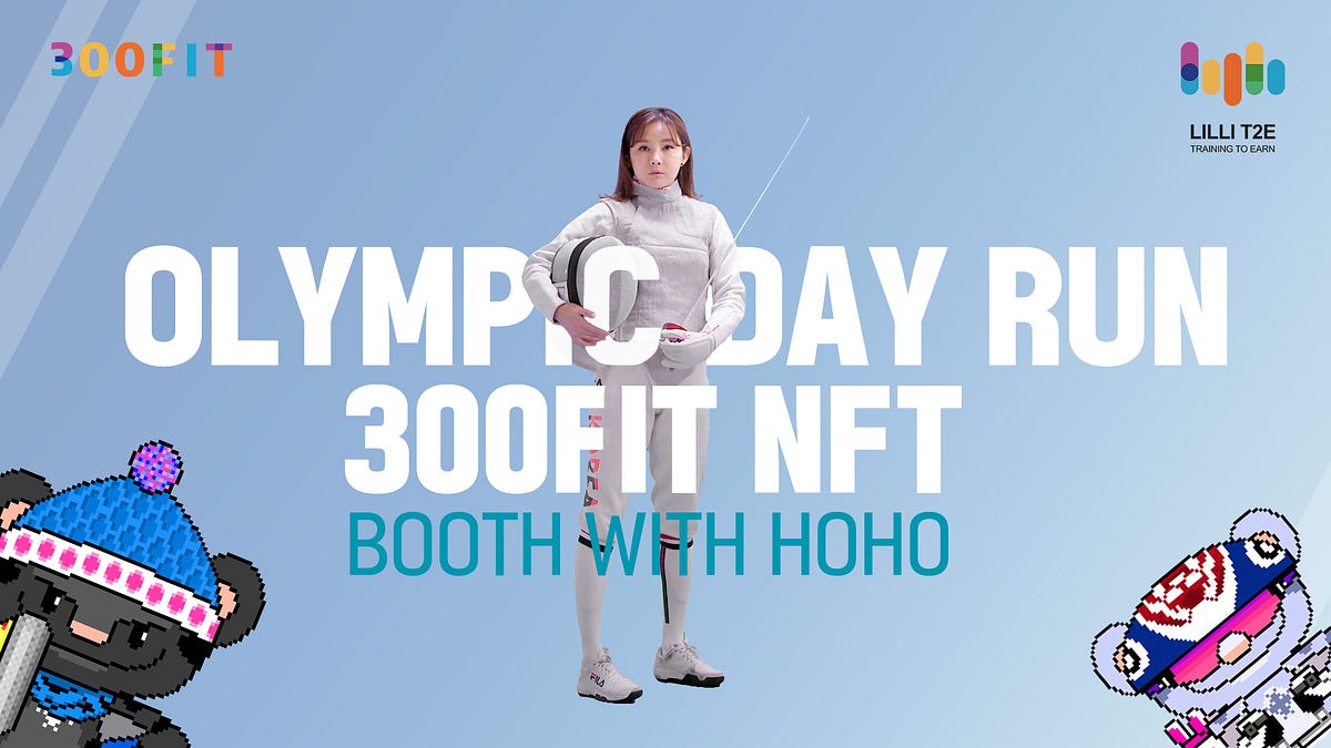 Team Korea NFT Meets at the Olympic Day Run 2022 Sports NFT Experience Center hosted by the ...