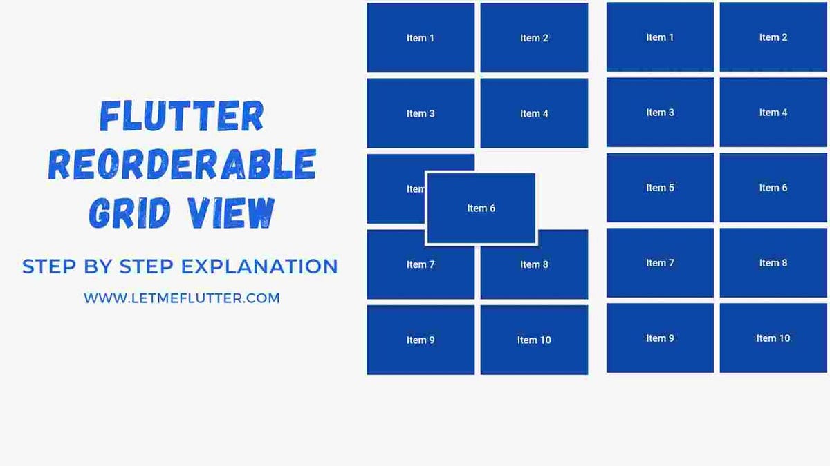 Flutter Reorderable Grid View Easy Explanation | by Zeeshan Ali | Medium
