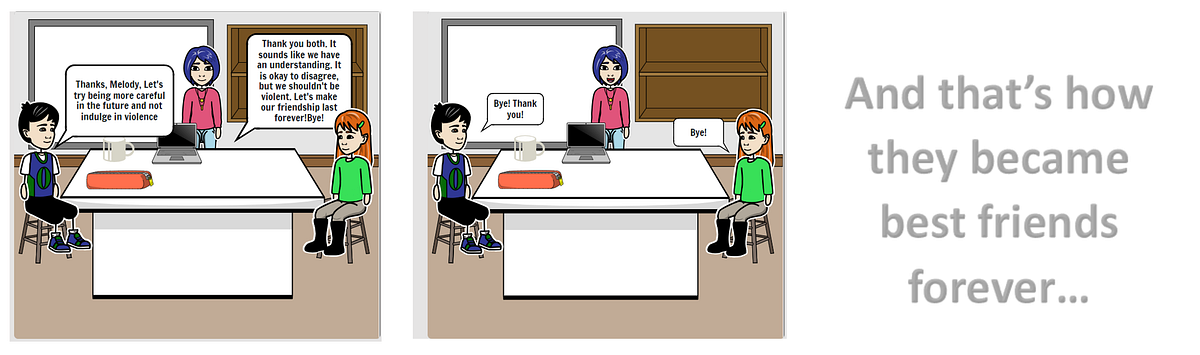 A comic on Restorative Practice - Prerna Karthik - Medium