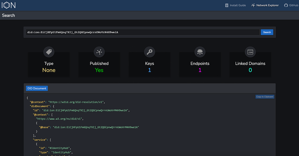 Tutorial: How to create a DID on the ION network | by Alexander Lechner ...