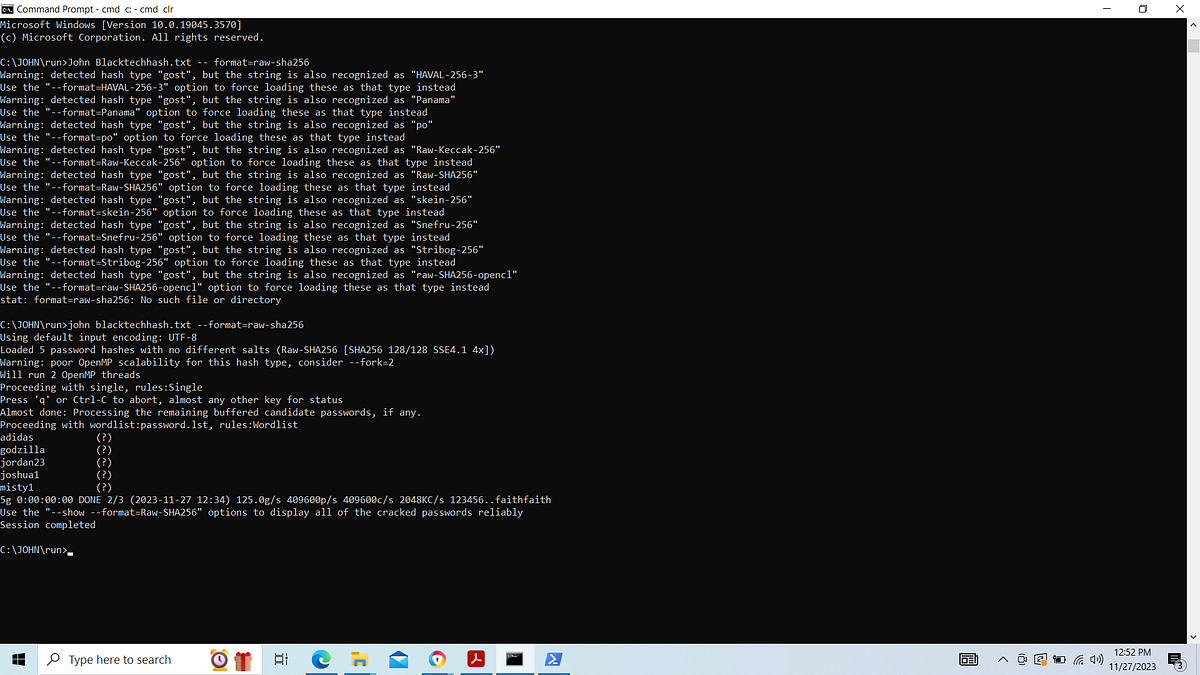 Step by Step Guide on Cracking of password Using John The Ripper | by ...