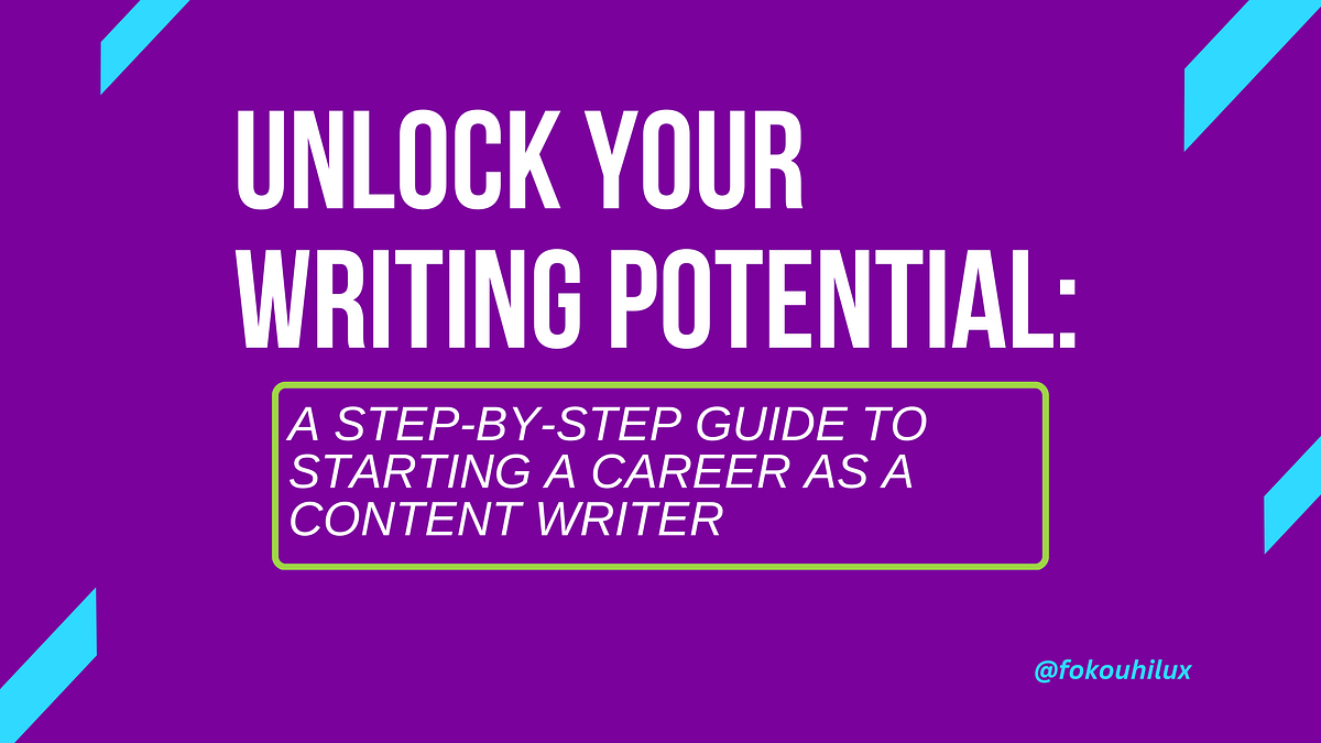 Unlock Your Writing Potential: A Step-by-Step Guide to Starting a ...