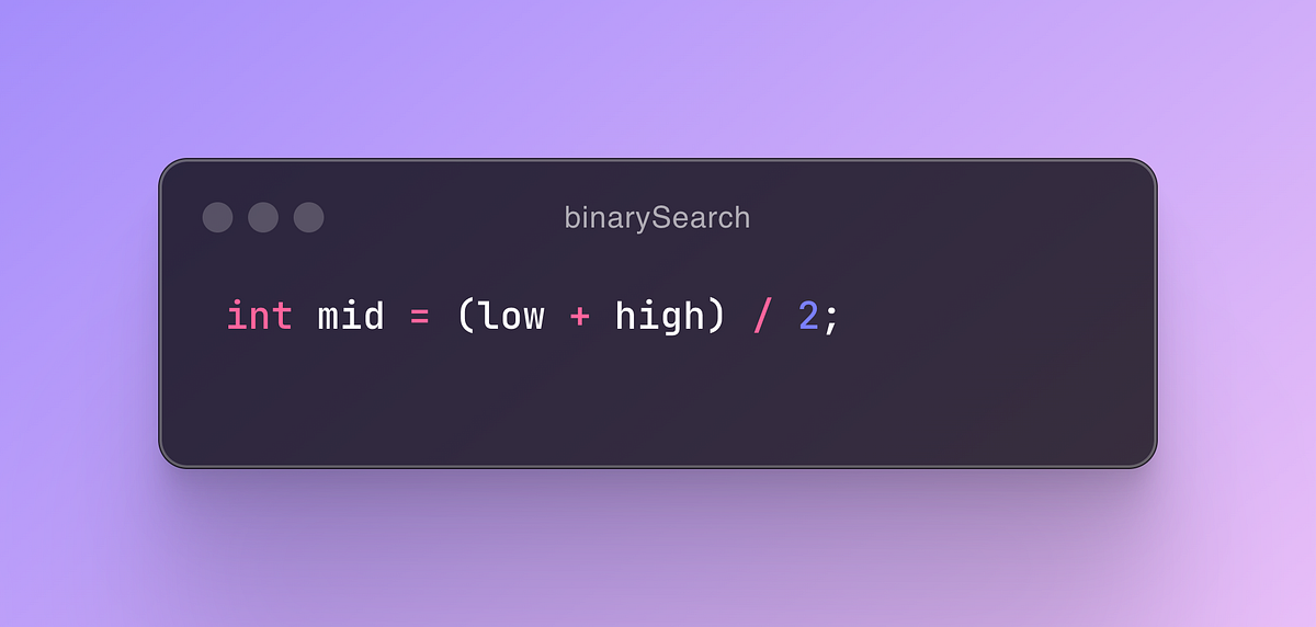 Fix the Binary Search Overflow Bug | Explain it to grandma