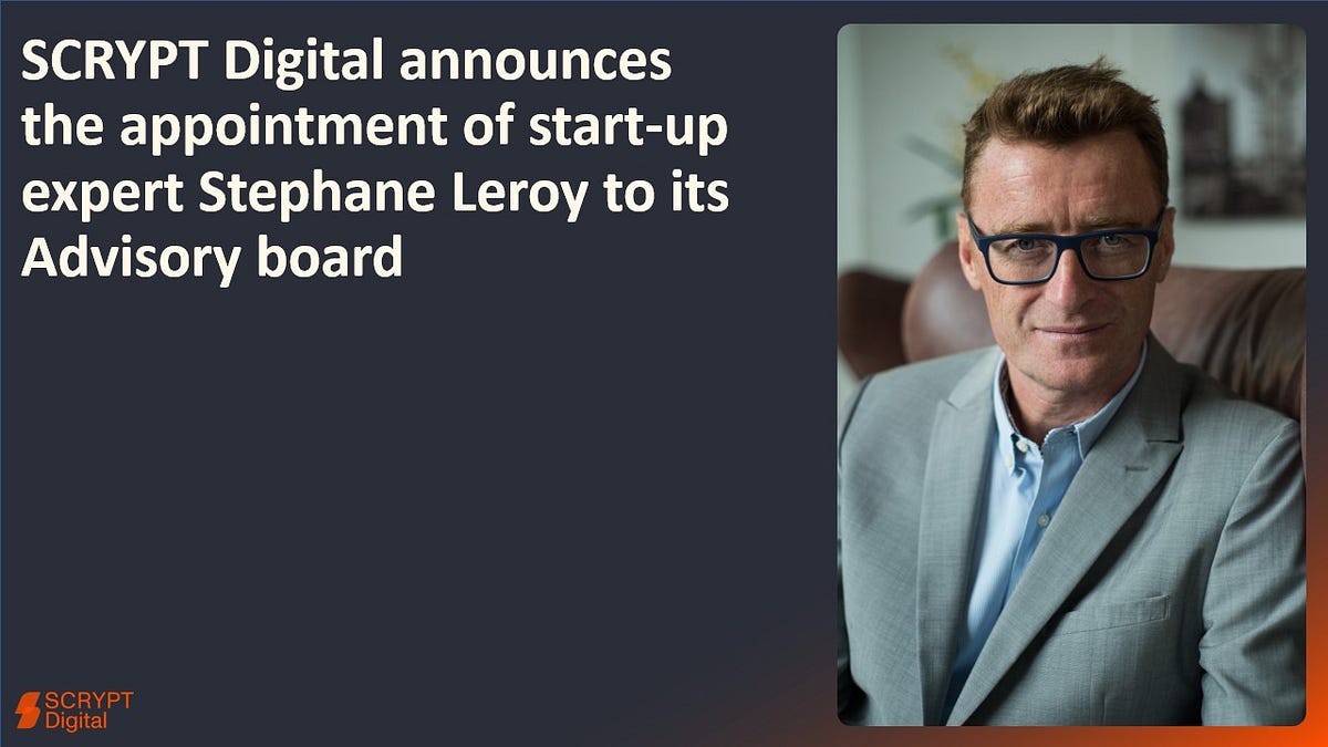 13th December 2022 — Zug: SCRYPT Digital, the Swiss-regulated company ...