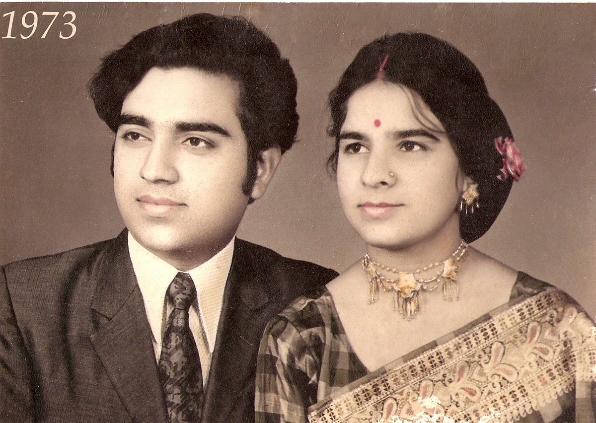 Kiran & Ved’s 50th Anniversary. Pachaasvi saalgira sirf kismet vaalon ...