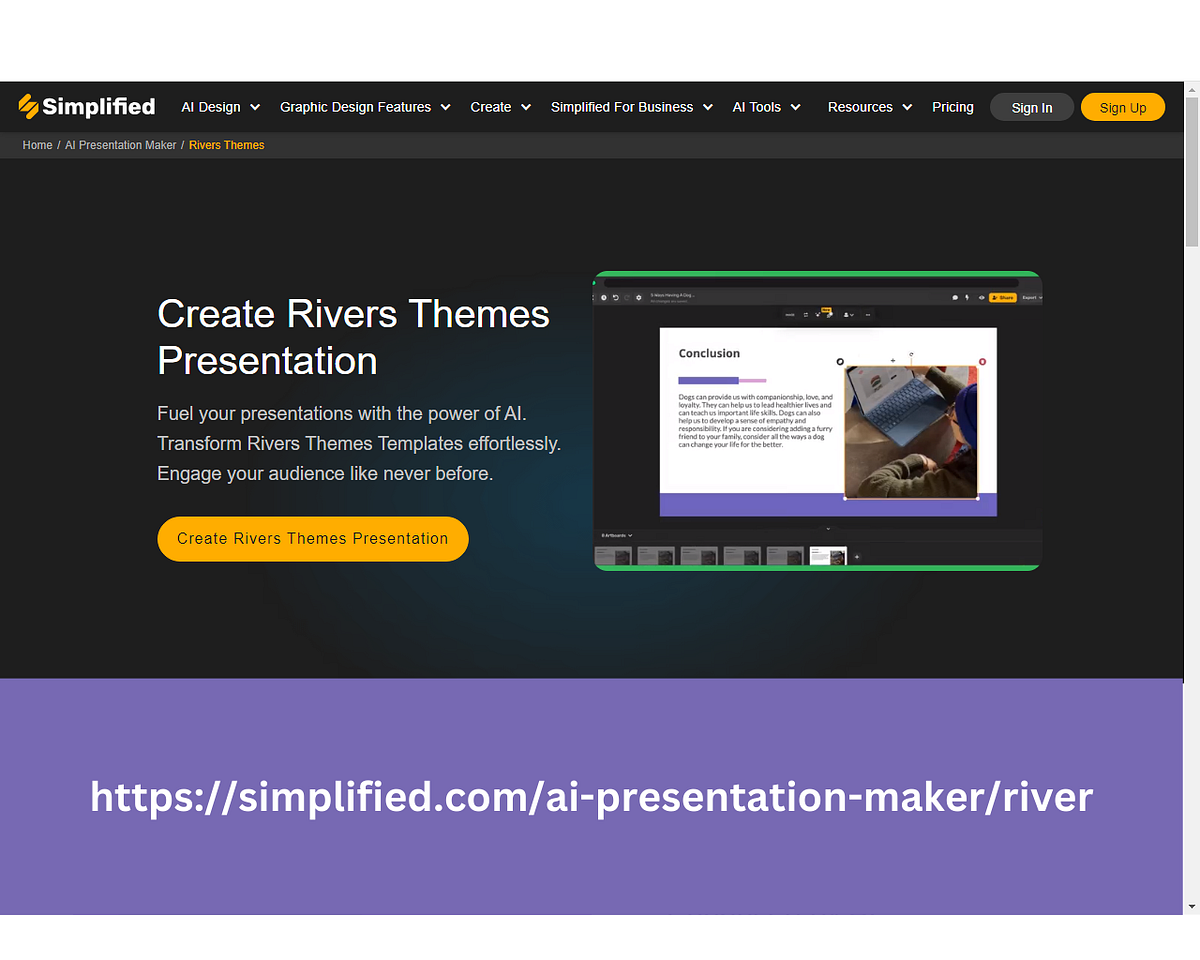 Create Dynamic Rivers Themes Presentations Online: Simplified ...