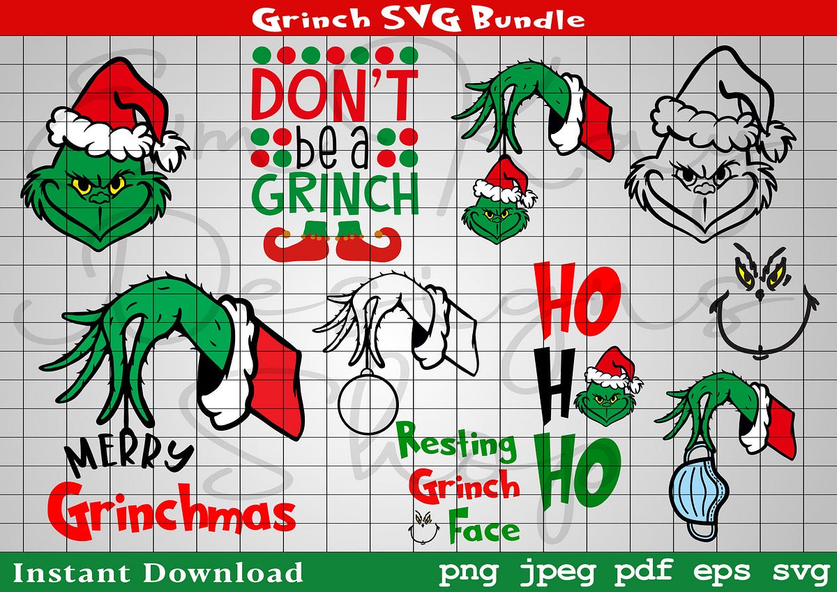 Christmas SVG Bundle, Face SVG, Christmas SVG, Cricut, Silhouette ...