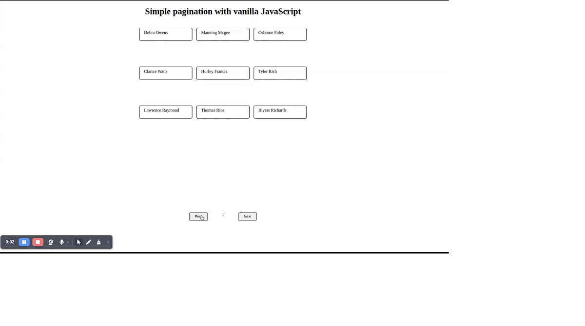 How to do simple pagination using JavaScript? - Girish Venkatachalam - Medium