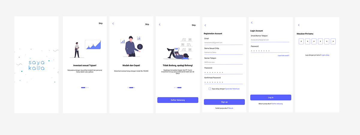Case Study #2— Redesign SayaKaya App (UI/UX) | by Itsrealzahra | Medium