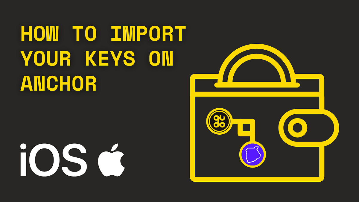 Step-by-step tutorial to import your keys on Anchor (iOS) | by Diogo ...