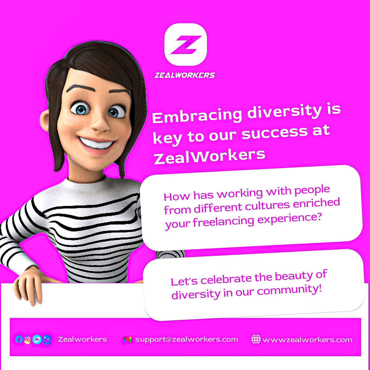 Embracing diversity is key to our success at ZealWorkers. - Zealworkers ...