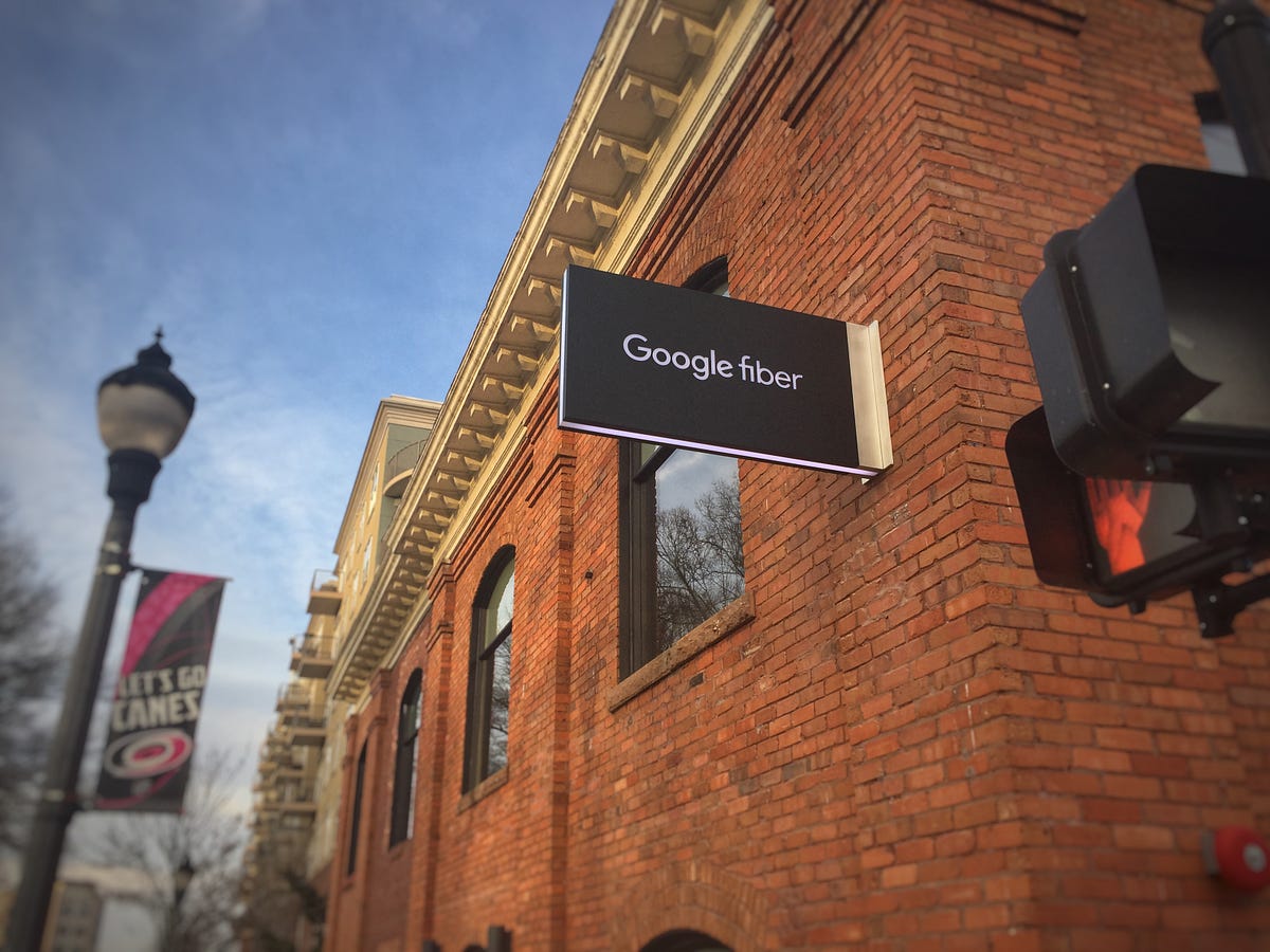 Inside Google Fiber’s Raleigh HQ. The window coverings are gone and the ...